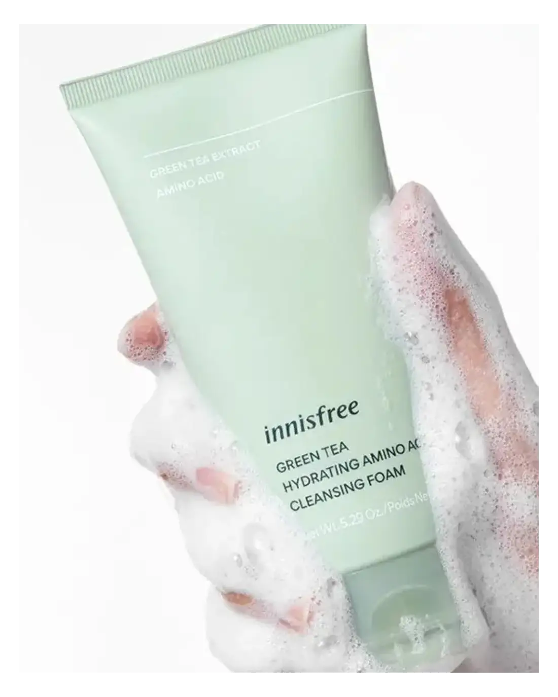 Пенка Innisfree Green Tea Hydrating Amino Acid Cleansing Foam — купить ...